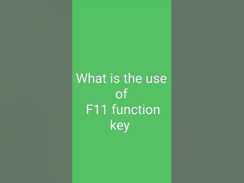 what is the use of F11 function key #computerandtlover #shortcutkeys #shorts - YouTube