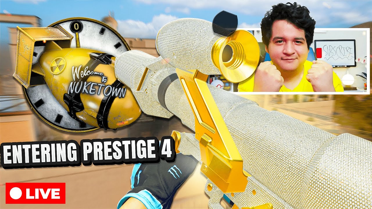 SOLO Black Ops 6 Race to Master Prestige (Prestige 4) 🔴 LIVE - NUKES ...