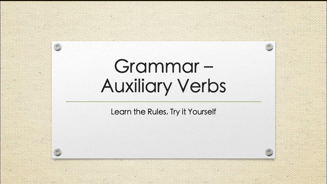 Grammar Explainer — Wh-questions With and Without Auxiliary Verbs - YouTube
