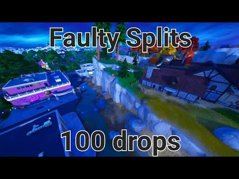 I Dropped Faulty Splits 100 Times And This Is What happened (Fortnite ...