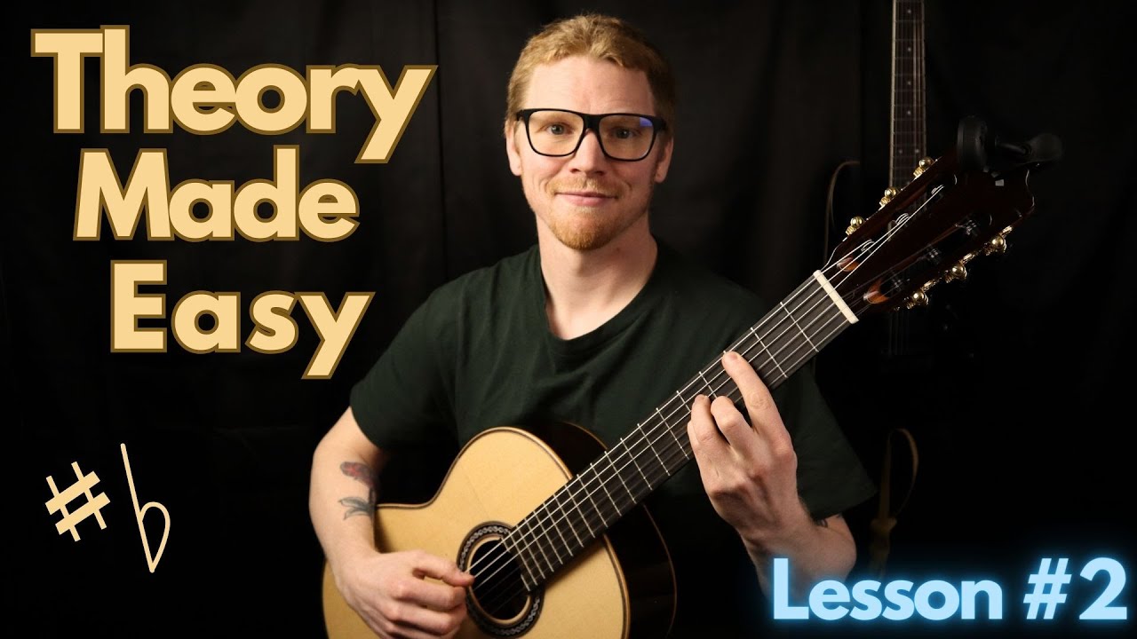 Sharps and Flats: Music Theory Basics for Guitar Lesson 2 (accidentals ...