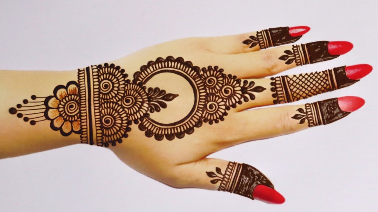 Latest Stylish Backhand Mehndi designs| Easy Mehndi designs| Simple ...
