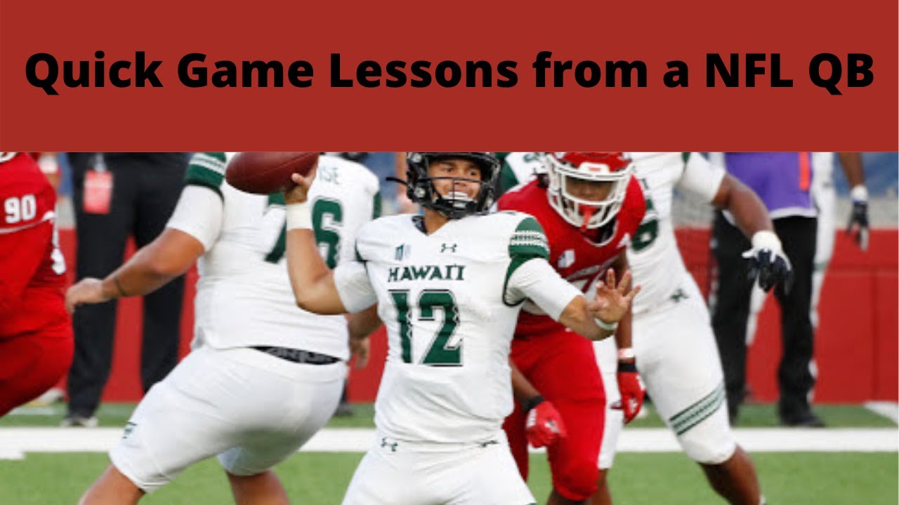 Learning Quick Game From a Former NFL QB - YouTube