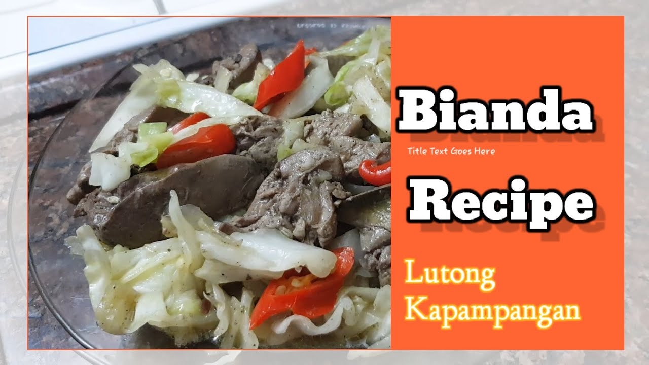How to Cook "Bianda" (Lutong Kapampangan) - YouTube