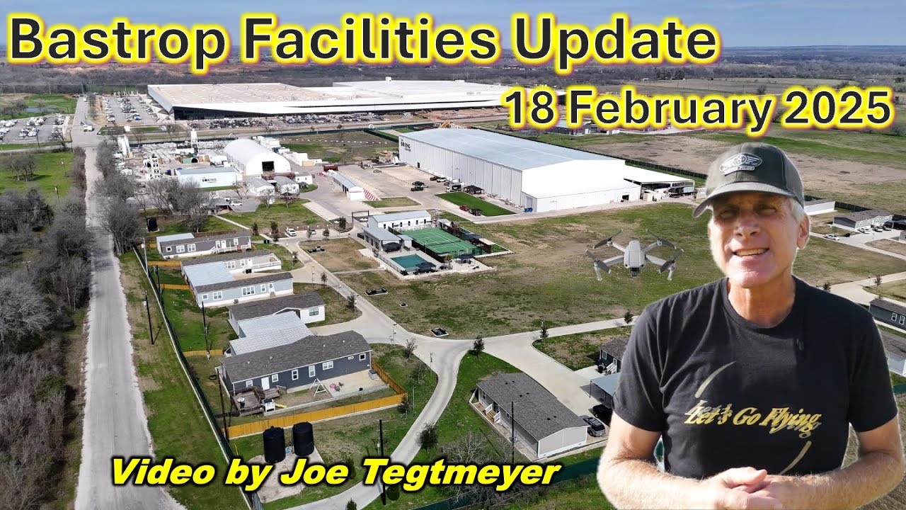 Short Video of SpaceX Starlink, Boring Company, Hyperloop Plaza & X Hq in Bastrop, Texas 18 Feb ...
