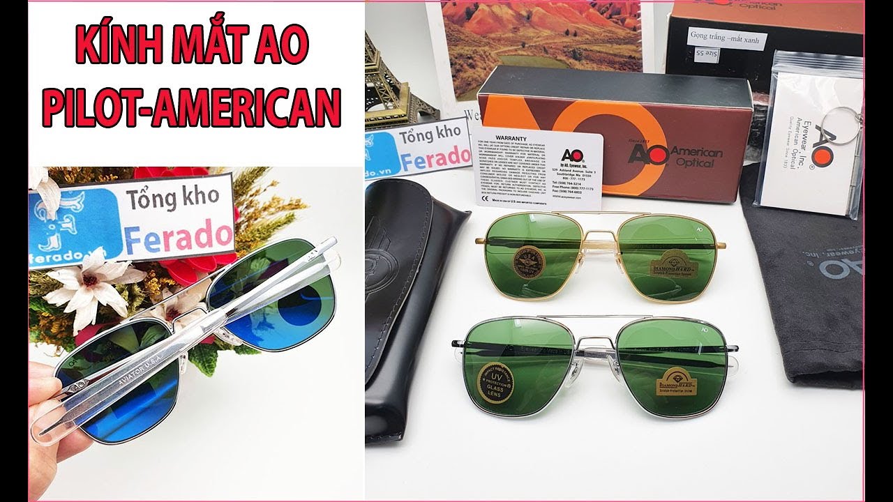 Cách phân biệt kính mắt AO PILOT AMERICAN - YouTube
