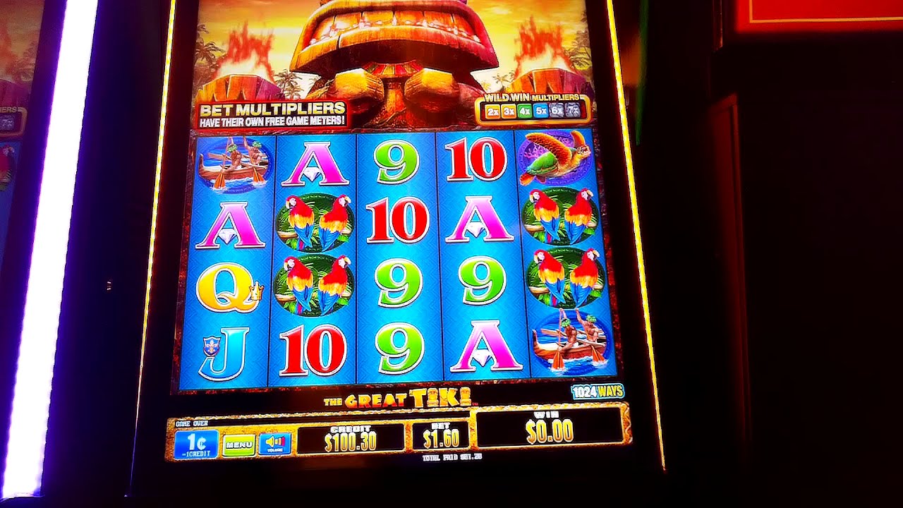 New - The Great Tiki slot machine game play at Turning Stone casino in ...