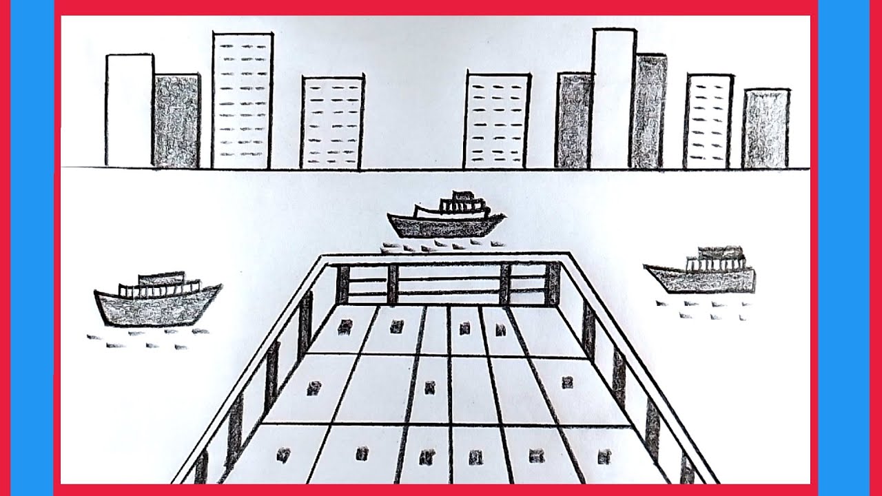 City Scenery | Sohorer drisso drawing | Very Easy Drawing | Pencil ...