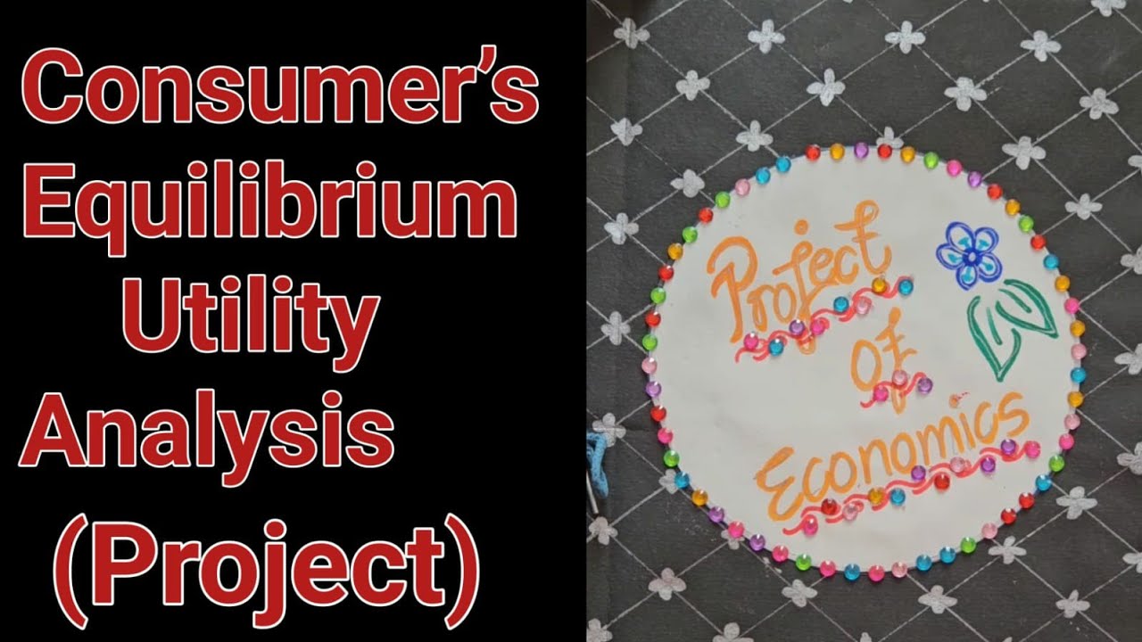 Project on Consumer’s Equilibrium| Utility Analysis|Micro Economics # ...