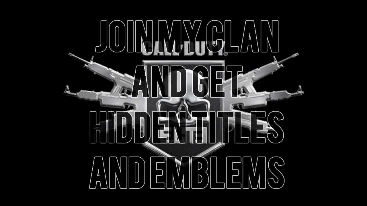 MW3 COD Elite Clan - How to get hidden titles - YouTube