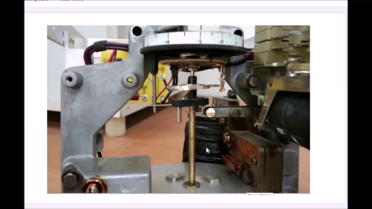 Electromechanical Shaded Pole Induction Disc Relay - YouTube