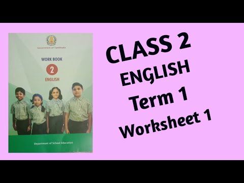 Bridge course- Class 2- English- worksheet 1 - YouTube