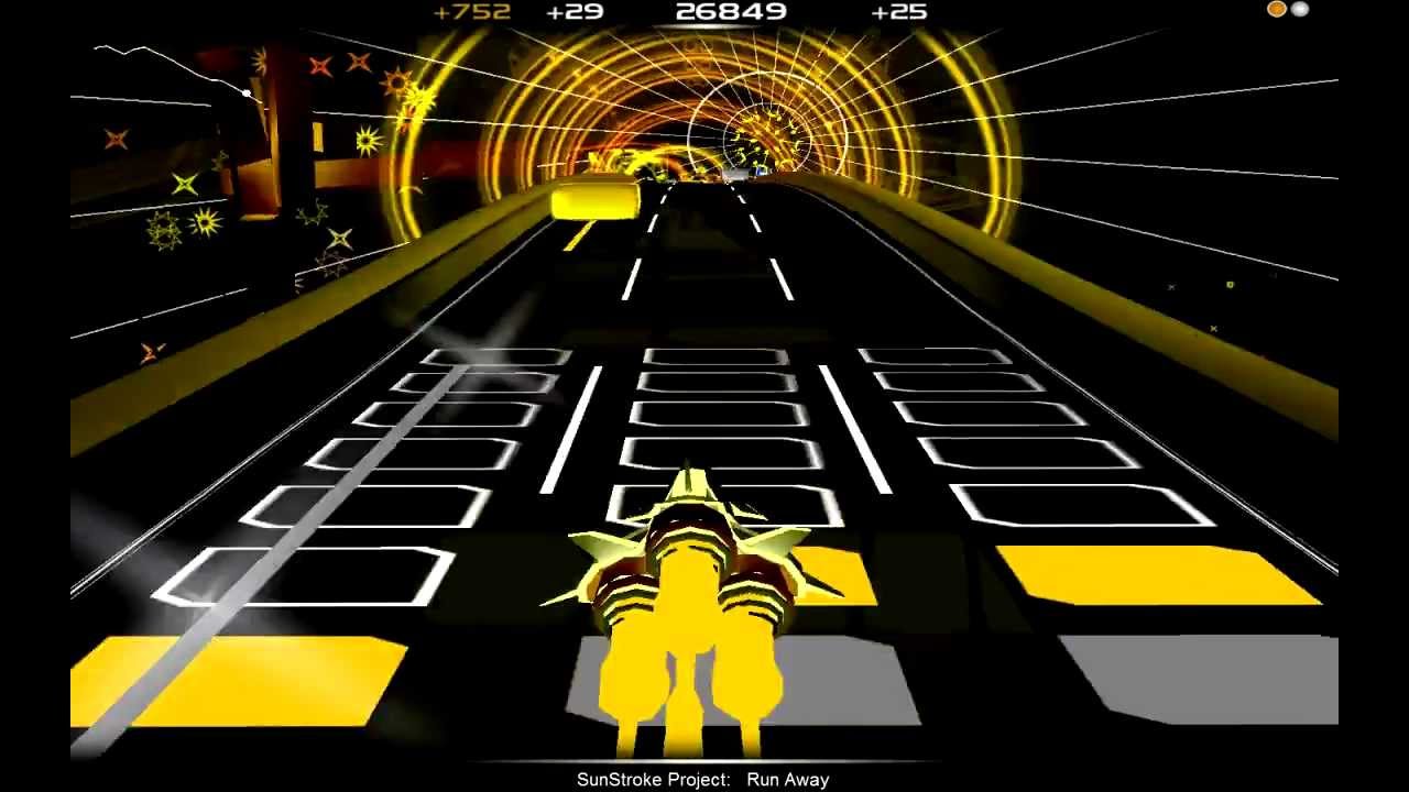 Audiosurf - Run Away (Epic Sax Guy Song) - YouTube