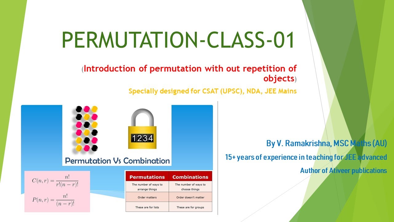 PERMUTATION -CLASS -01(INRODUCTION TO PREMUATION USING BOX METHOD ...