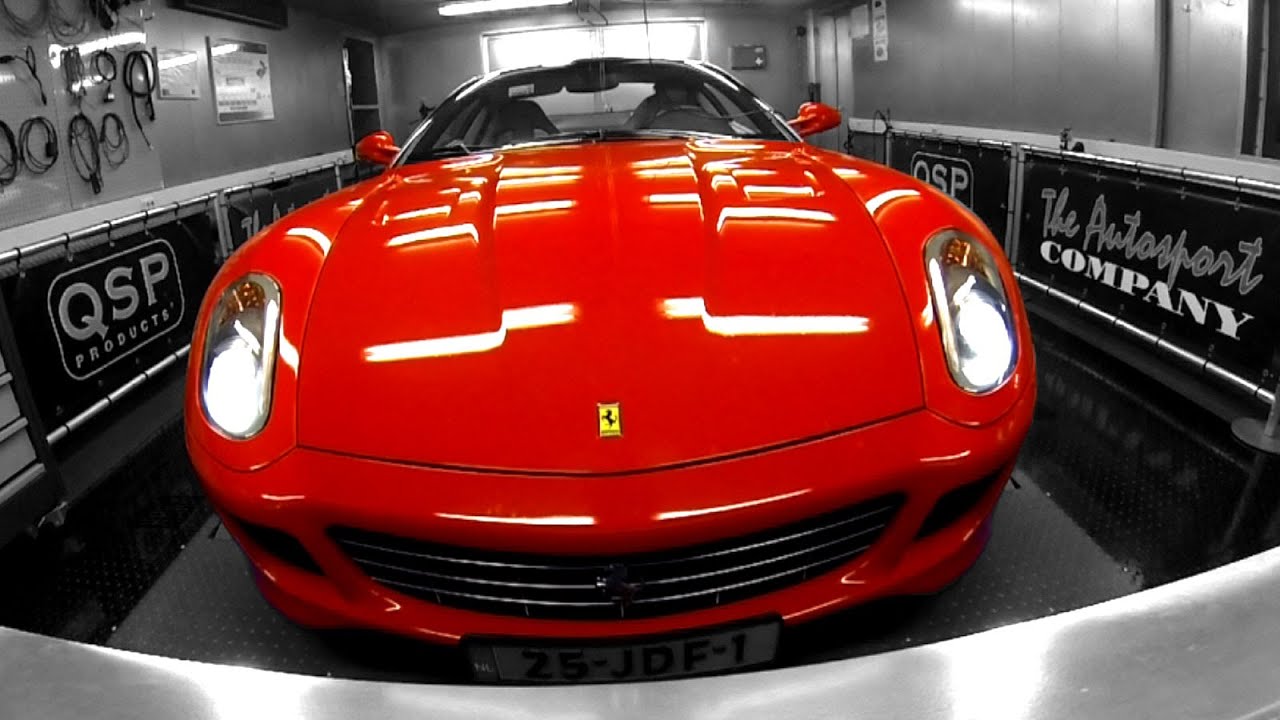 Ferrari 599 GTB Fiorano DYNO run - YouTube