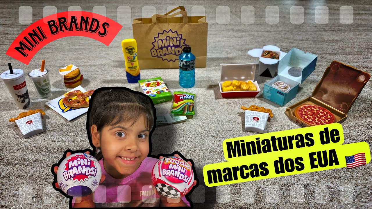Foodie Mini Brands 🥨🍔🍟🧋miniaturas de comidinhas e produtos de mercado ...