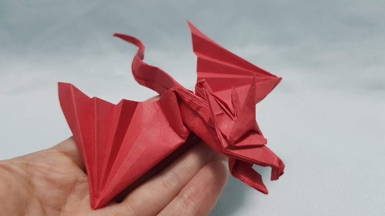 ORIGAMI SNAKE DRAGON - How to make an origami snake dragon - YouTube