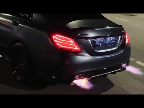 C63s Amg 750Hp+ Stage 3 - Insane Loud exhaust sound fire - YouTube