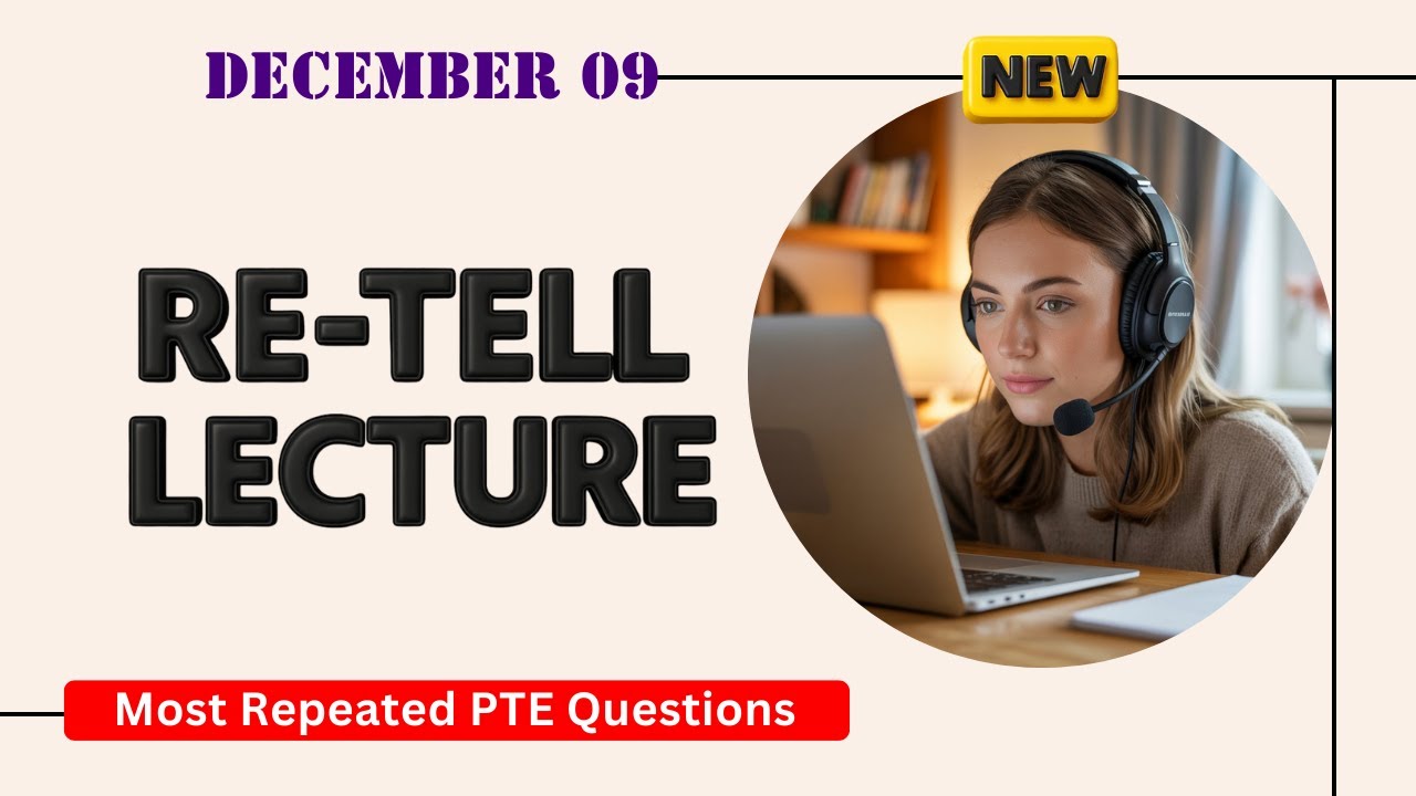 Retell Lecture PTE Speaking | Timer and Answers | Real Exam Questions ...