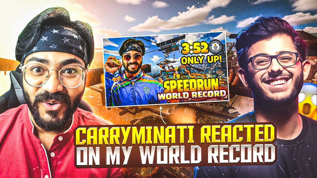 @CarryisLive reacted on my ONLY UP WORLD RECORD - YouTube