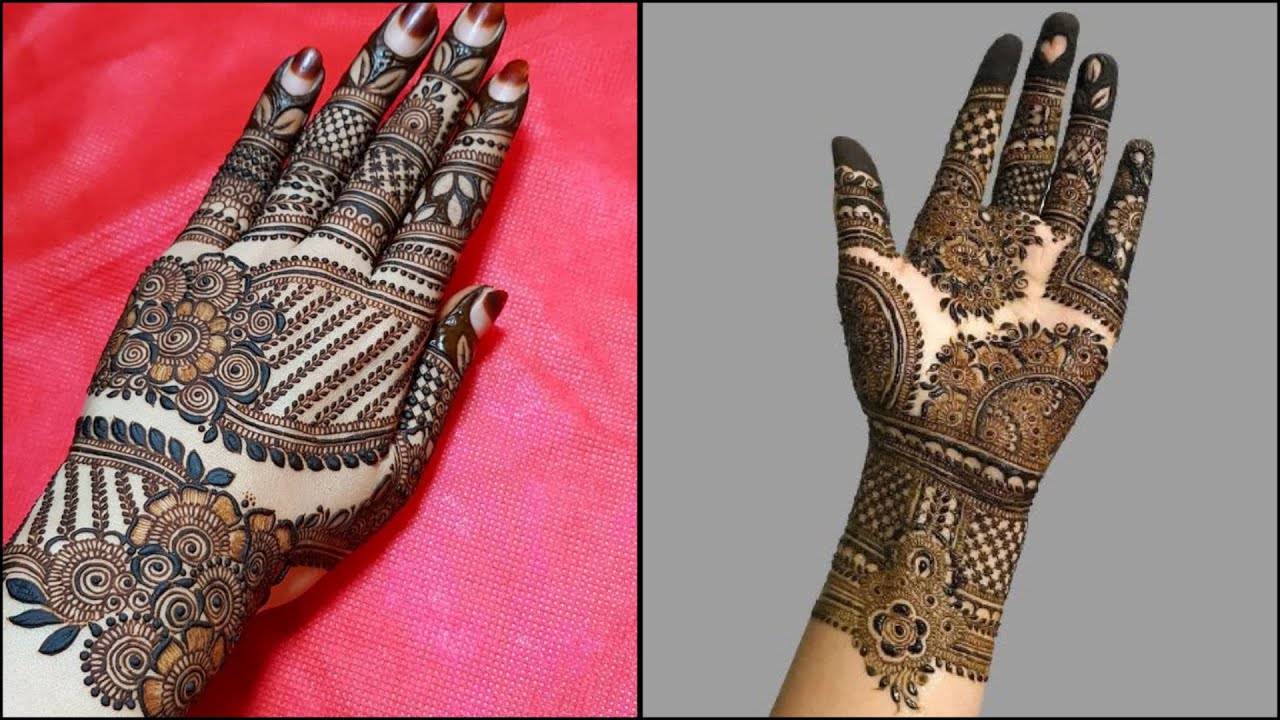 Gorgeous mehandi design | mehndi k dizain - YouTube