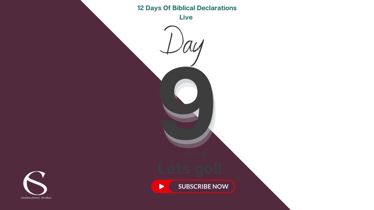 12 Day of Biblical Declarations 11/29 - YouTube