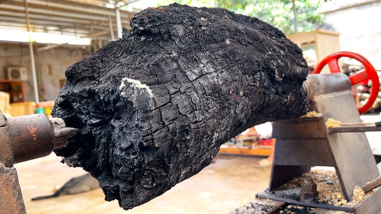 Amazing DT Woodworking - Recycling From A Burnt Wood To Stunning Design ...