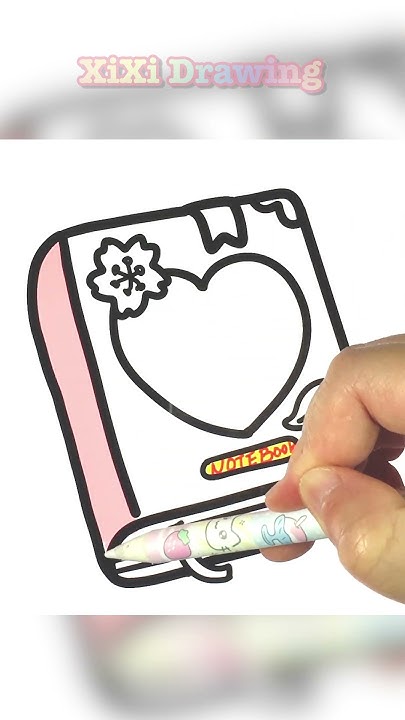 How To Draw A Simple NoteBook Step By Step 🎨💖 Easy Drawing - YouTube