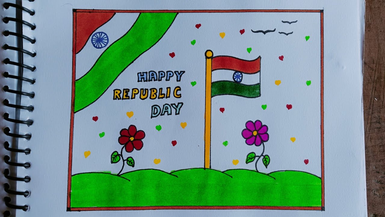 🔷Republic day drawing easy / Republic day special drawing ll How to ...