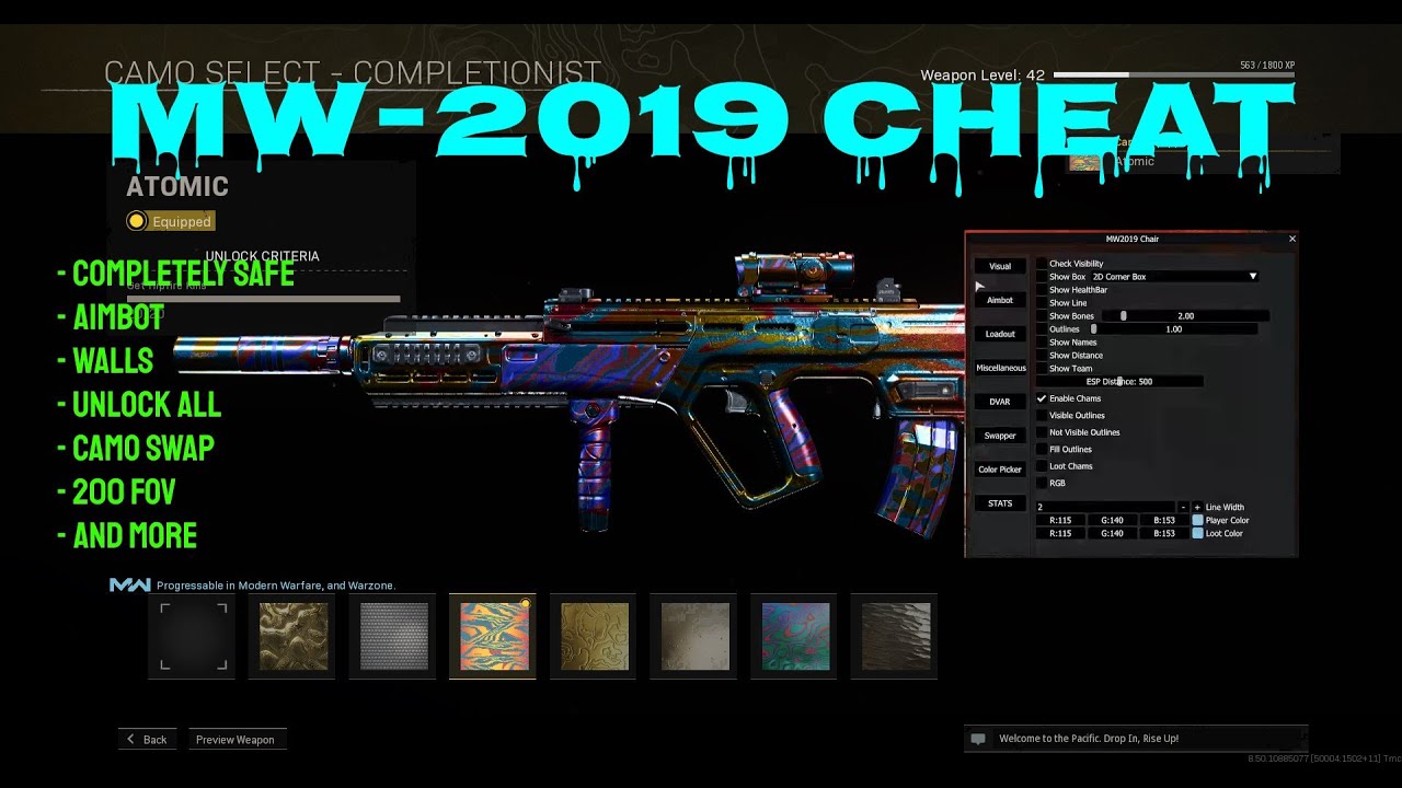 SAFEST AND TRUELY THE BEST MW2019/WZ1 CHEAT | AIMBOT | WALLS | UNLOCK ...