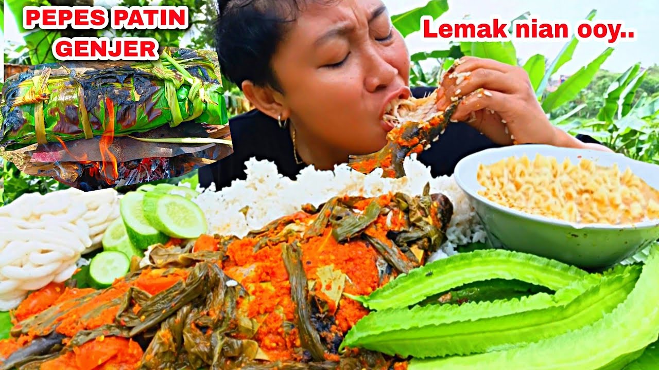 PEPES PATIN GENJER , MASAK SAMPAI KEDALAM + MIE REBUS.........madu ...
