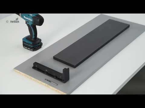 Drilling wooden rear panels for AvanTech YOU: with Practica 275 drilling jig