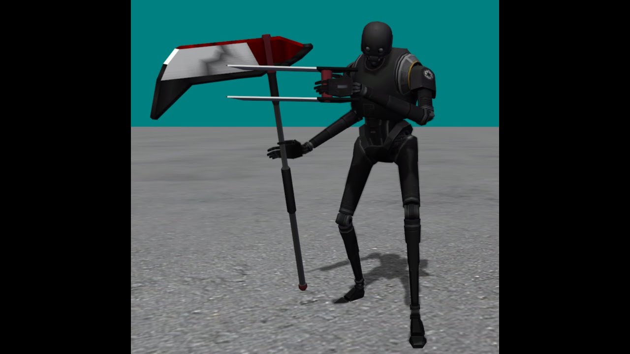 K2so KX Droid Melee Animations - YouTube