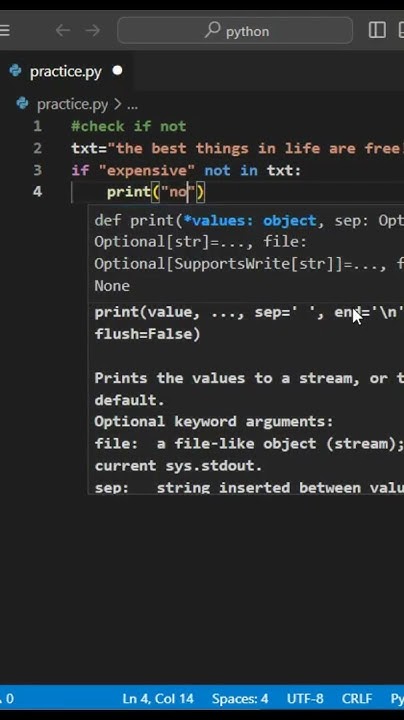 Check If Not 👱‍♂️python Pythonprogramming Coding Pythoncoding Code Programming Youtube