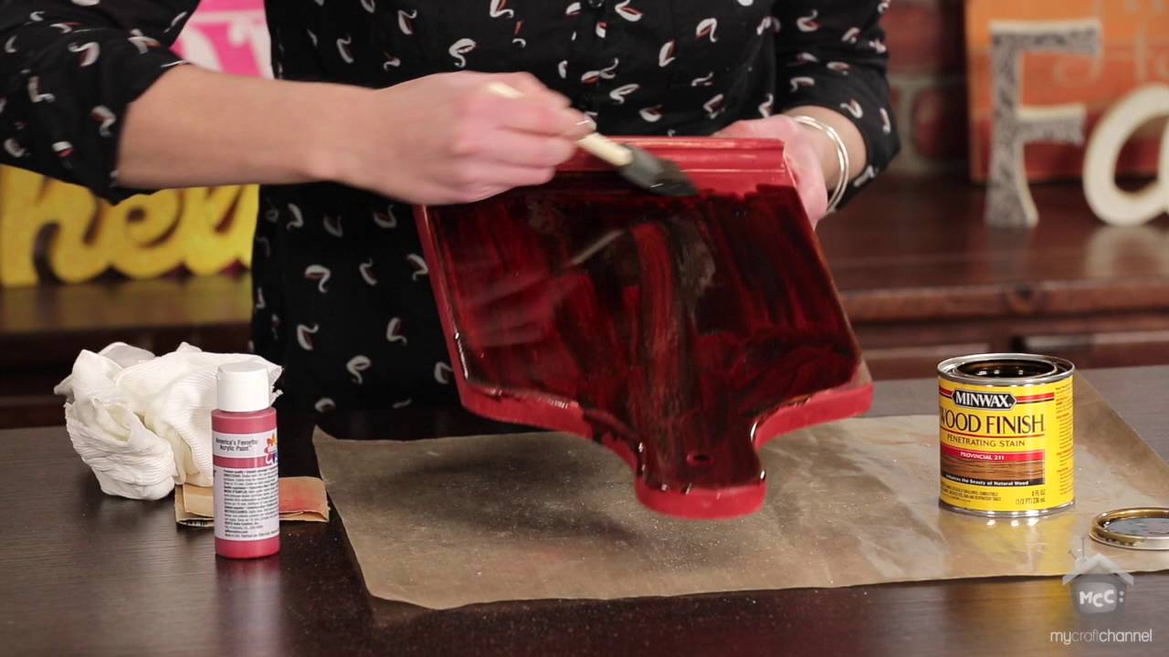 Distressing with Stain - YouTube