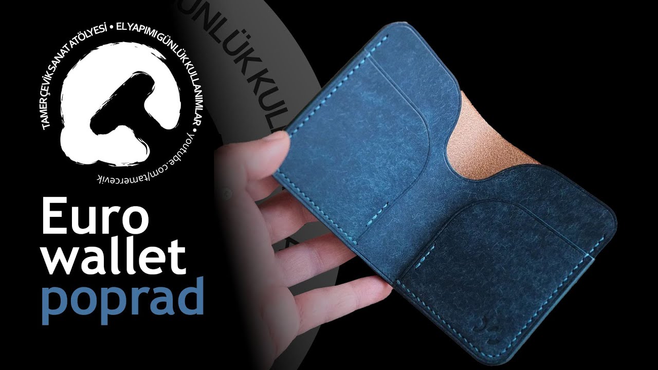El Yapımı Euro Wallet | Nakit Para ve 2 Kart Bölmeli Deri Cüzdan ...