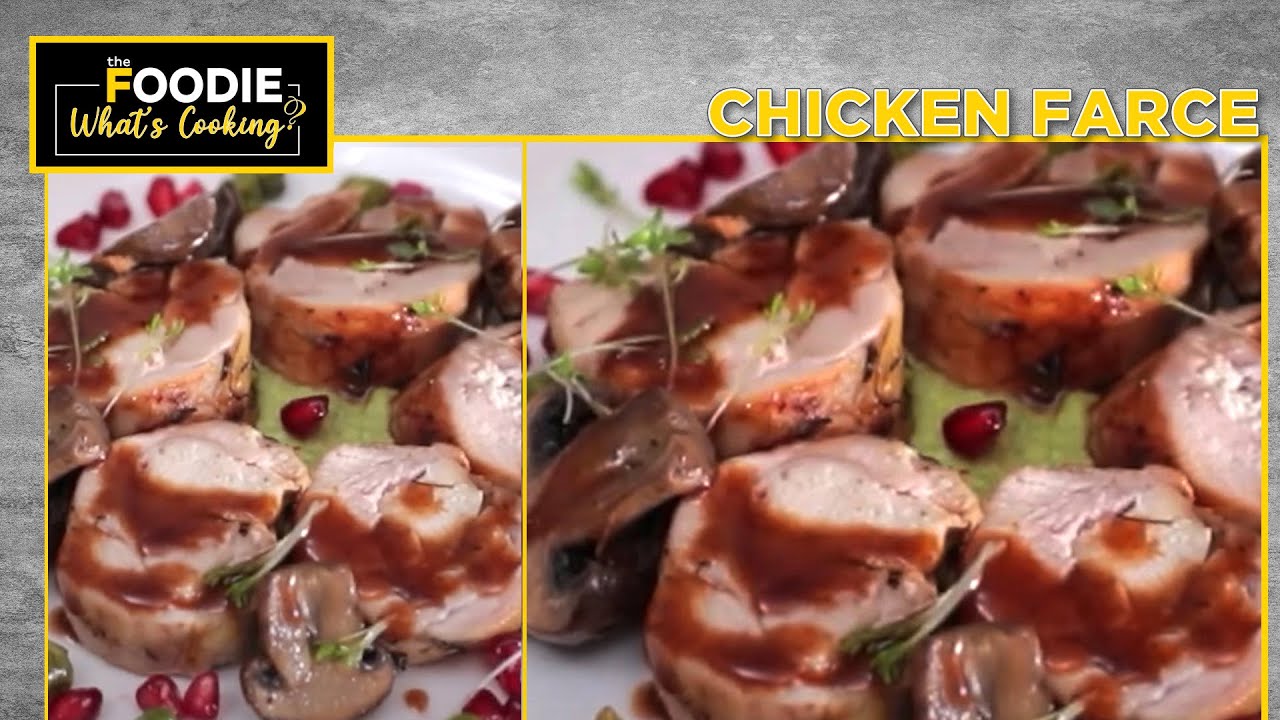 French Chicken Farce with Veloute & Port Wine Jus | Gourmet French Menu ...