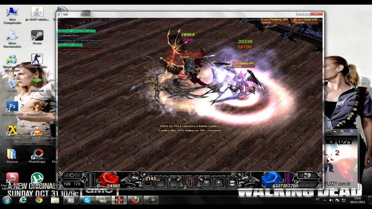 MU WEBZEN ENSINANDO ONE HIT ! - YouTube