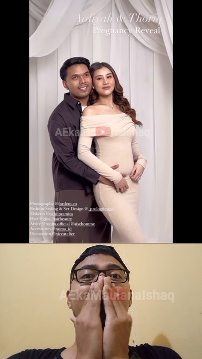 thariq peluk aaliyah saat photoshoot kehamilan sambil berdiri - YouTube