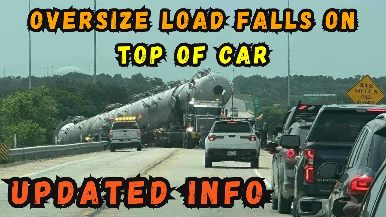 Car Cuts Off Oversize Load (Then Oversize Load Falls on Top of Car ...