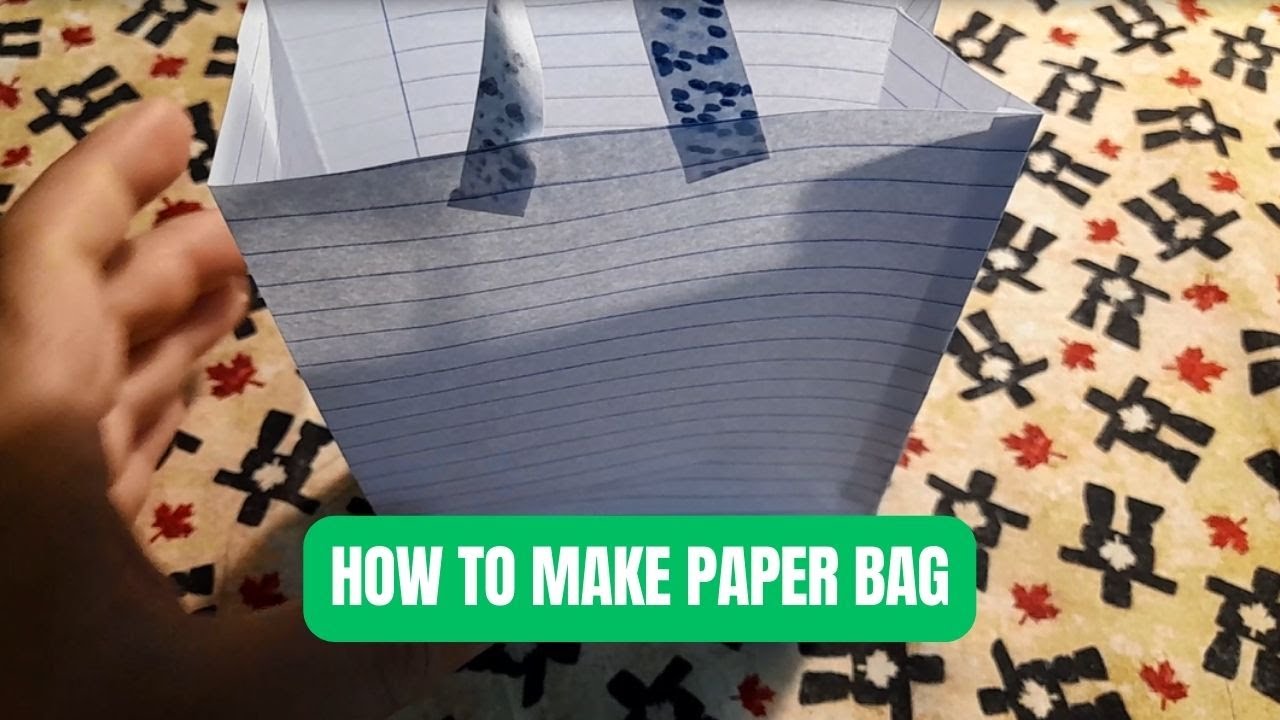How To Make Paper Bag Easy Small - Make Paper Bag - YouTube