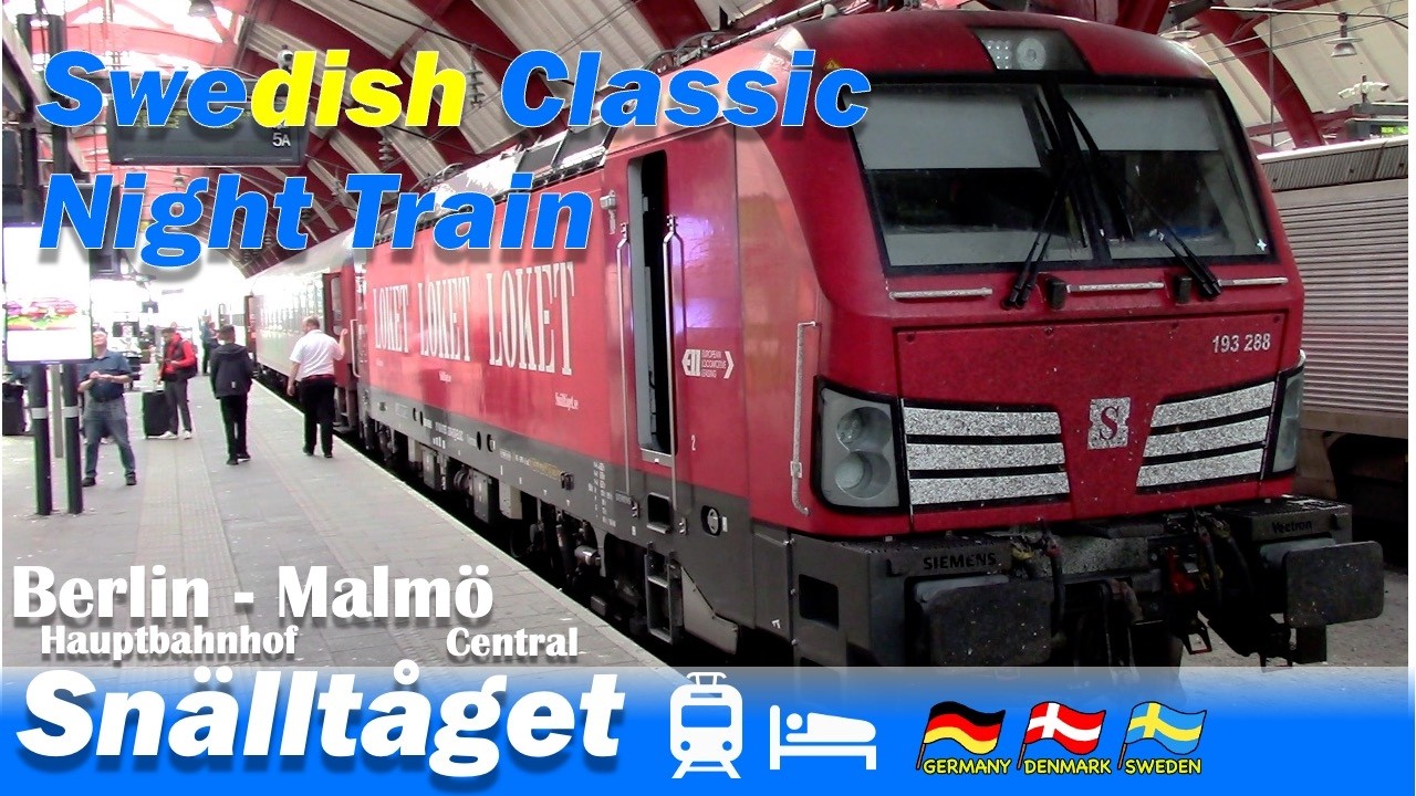 Swedish Night Train, "Snälltåget" : Train Trip from Berlin Hbf to Malmö ...