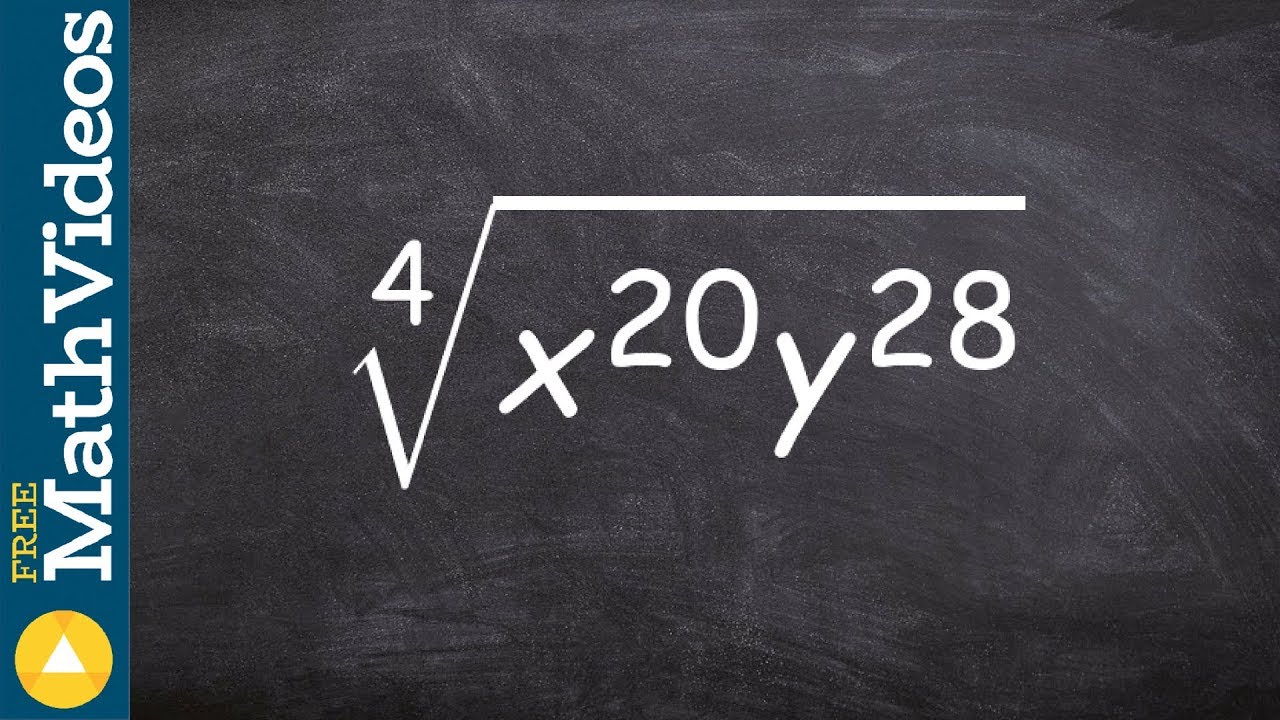 Taking The Fourth Root Of An Expression By Using The Product Rule