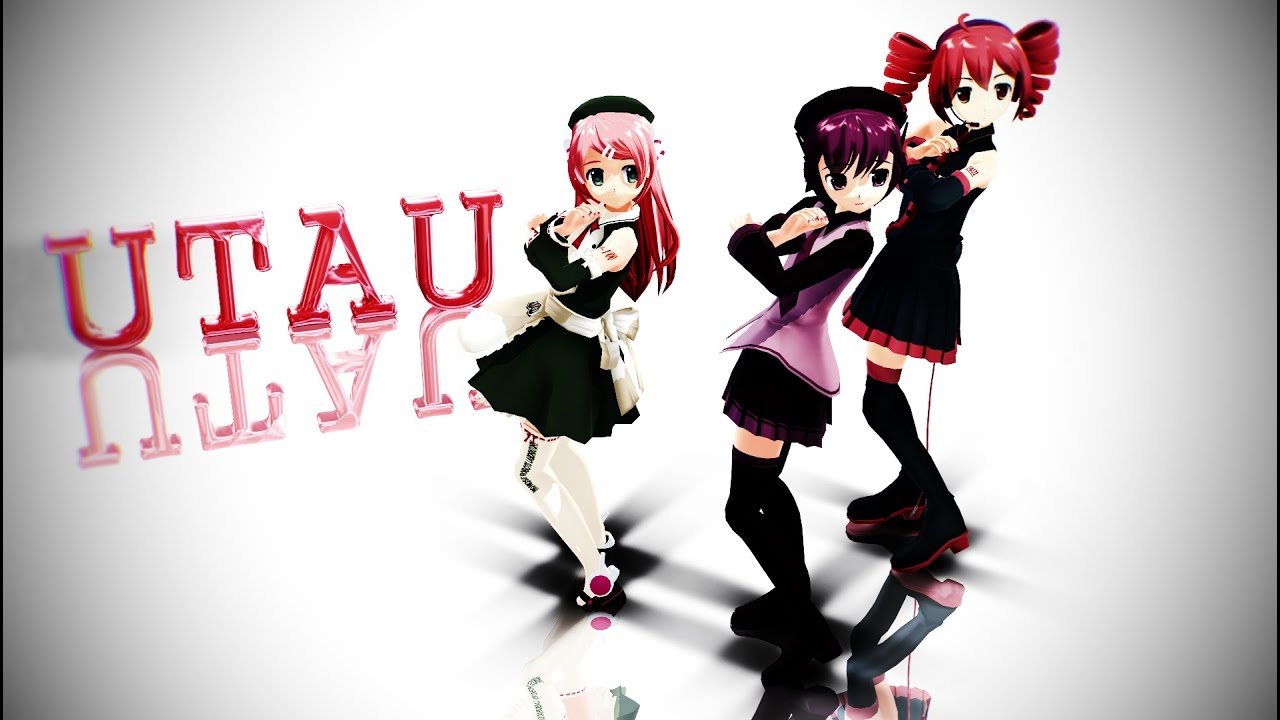 【MMD】UTAU Girls「教えて!! 魔法のLyric」 - YouTube