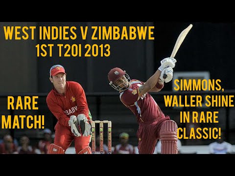 Waller, Simmons Shine In Rare Classic! | West Indies V Zimbabwe | 1st T20I 2013 Highlights