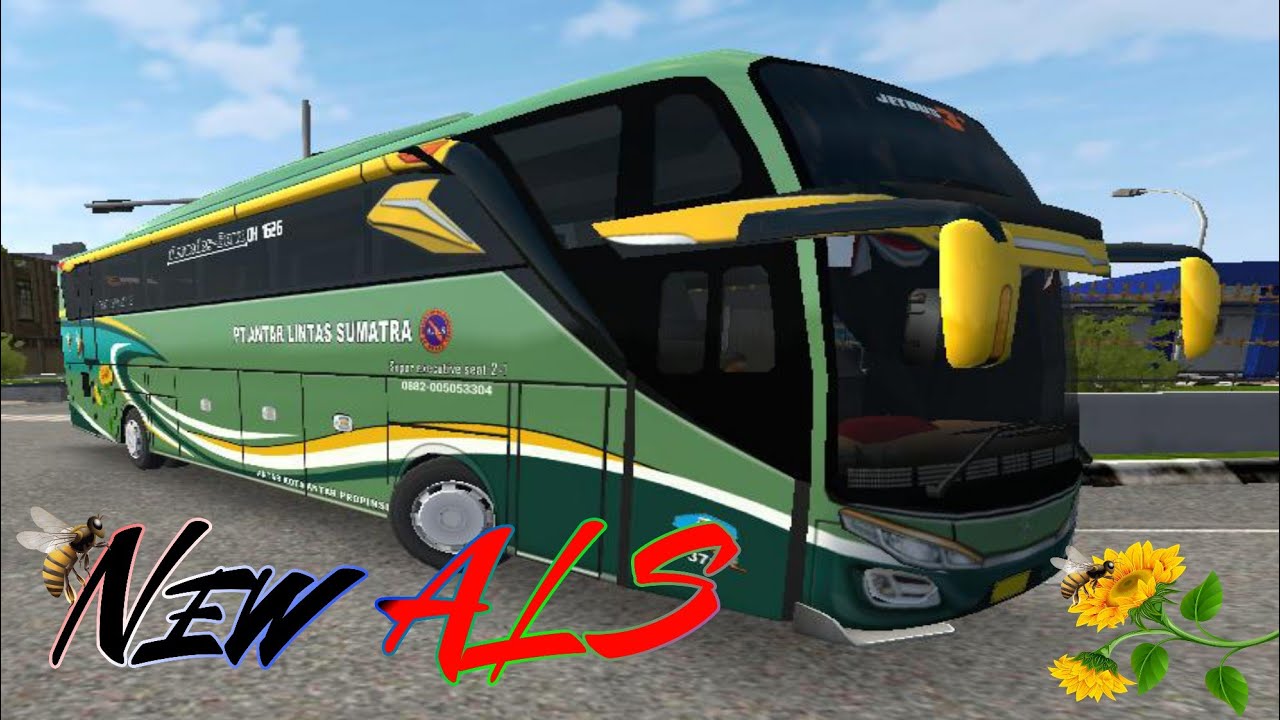 LIVERY ALS 371 dan vector bussid // share livery ALS bussid - YouTube