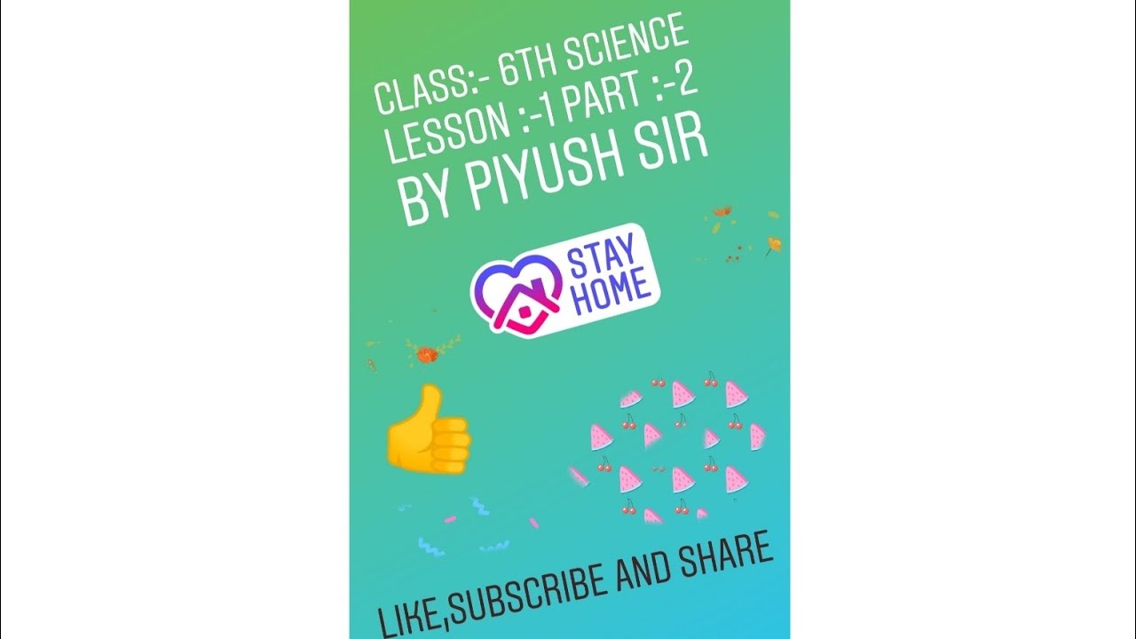 NCERT Class 6th Science Part 2 Lesson 1 YouTube ncert-class-6th-science-part-2-lesson-1-youtube