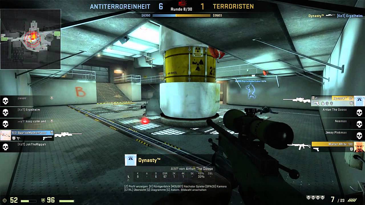 Counter Strike "Ace on Nuke" MLG - YouTube