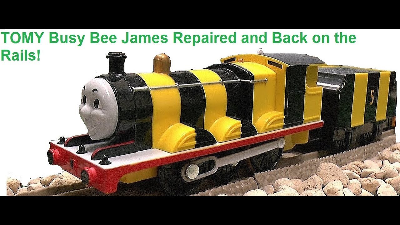 TOMY Busy Bee James Repaired and Back on the Rails! - YouTube