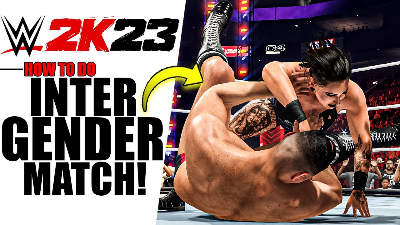 How To Do Intergender Match In WWE2K23! - YouTube